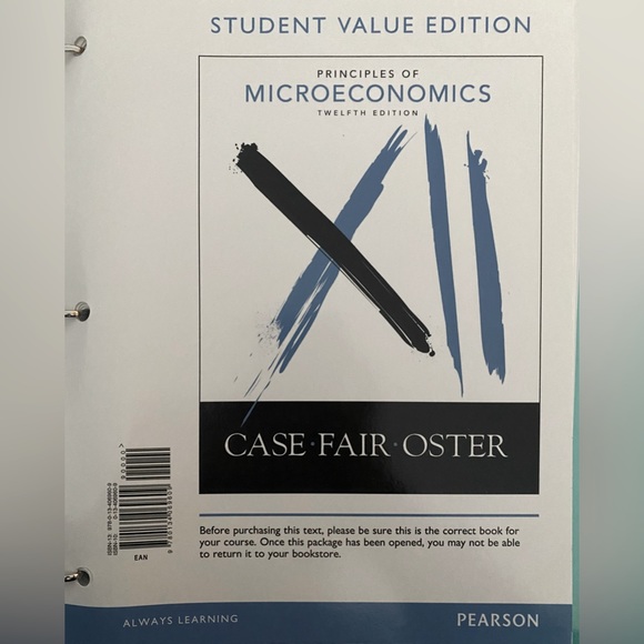 Other | Principles Of Microeconomics Student Value Edition Textbook ...